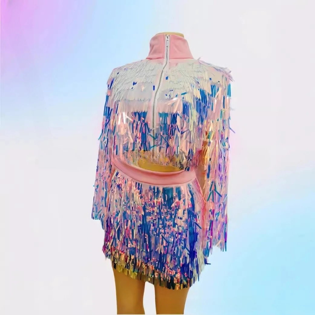 Glamorous Female Singer Performance Dance Costume - High-End Stage ...
