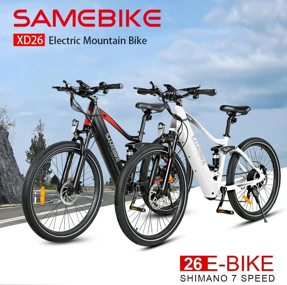 26-2-1-Electric-SAMEBIKE-Long-Range-Inch-Bike-Max-Tire-Adult-XD26-For ...