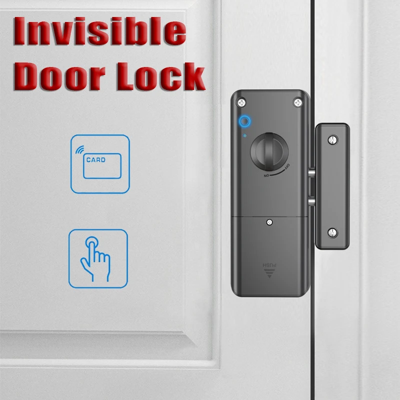 IC-Cards-Smart-Lock-Keyless-Invisible-Door-Lock-IC-Card-NFC-Unlock ...