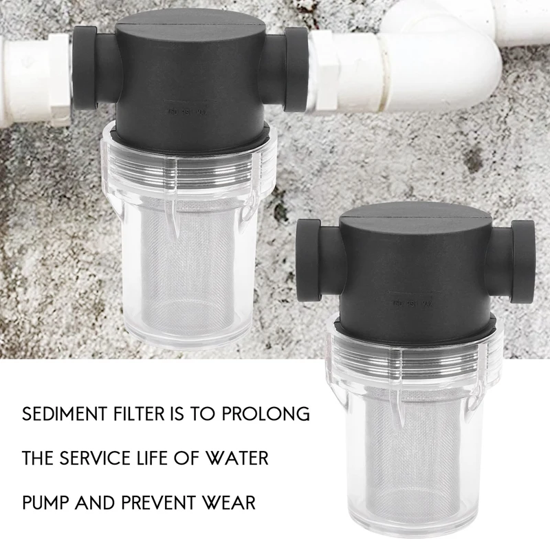 Car Washing Filter 1/2 Inch Inline Mesh Strainer Water Pump Irrigation ...