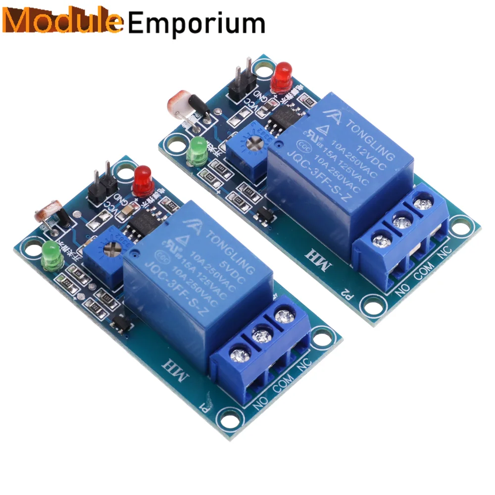 5V-12V-Light-Photoswitch-Sensor-Switch-LDR-Photoresistor-Relay-Module ...