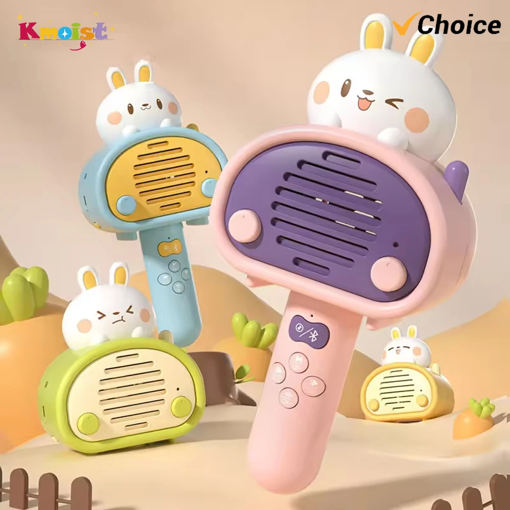 Education-Handheld-Cartoon-Rabbit-Karaoke-Wireless-Microphone-Toy ...