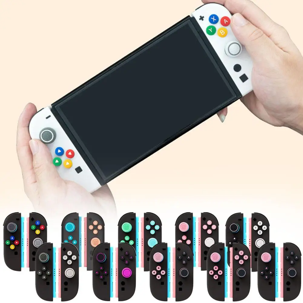 For Switch 2 Button Grips Caps Joystick Cap+button Sticker Set Silicone ...