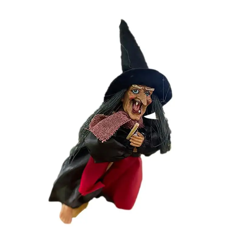 Halloween Talking Witch Decorations Creepy Witch Decor With Sound ...