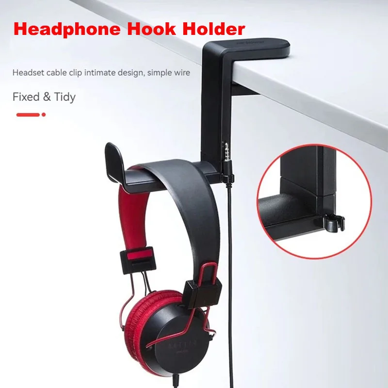 360-Rotation-Headphone-Hook-Holder-Gaming-Headset-Stand-PC-Adjustable ...