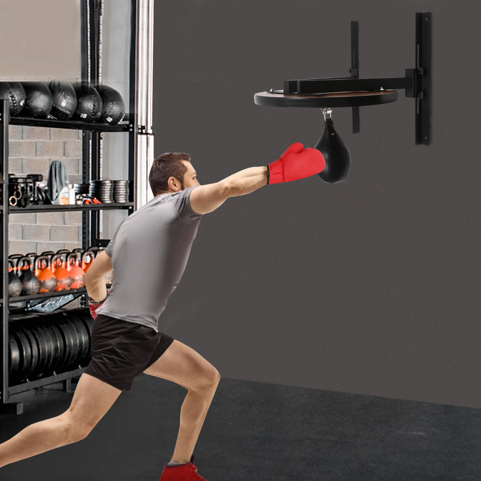 Speed-Bag-Platform-Speed-Bag-Platform-Kit-Heavy-Duty-Boxing-Training ...