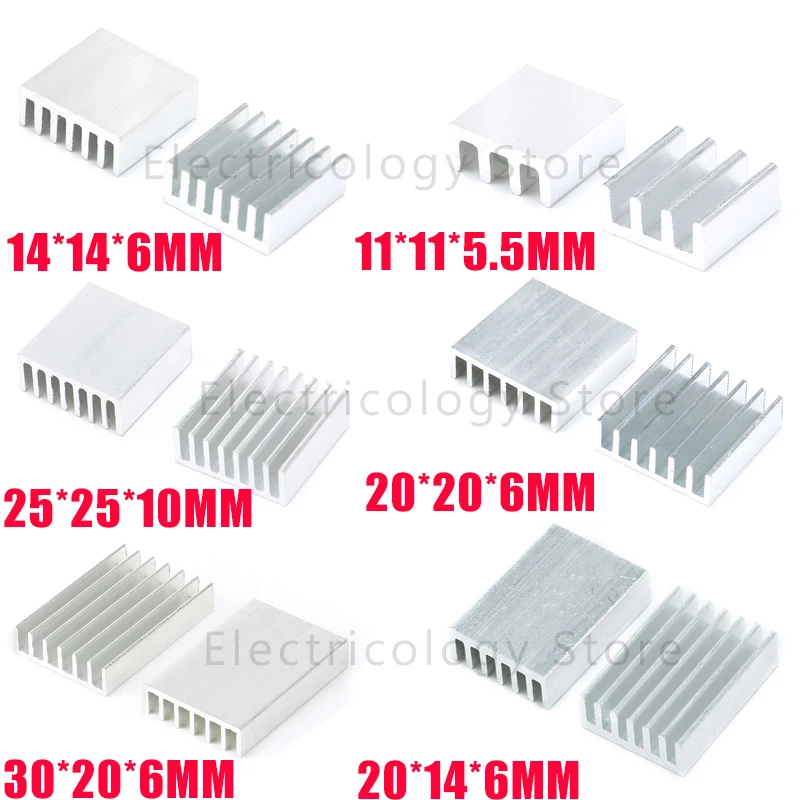 5Pcs-lot-Aluminum-Heatsink-Radiator-Heat-Sink-Cooling-For-Electronic ...