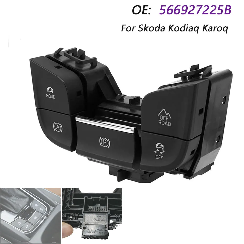 מתג ידני לבלמי חניה אלקטרוניים לרכב Skoda Kodiaq Karoq Multifunctional ...