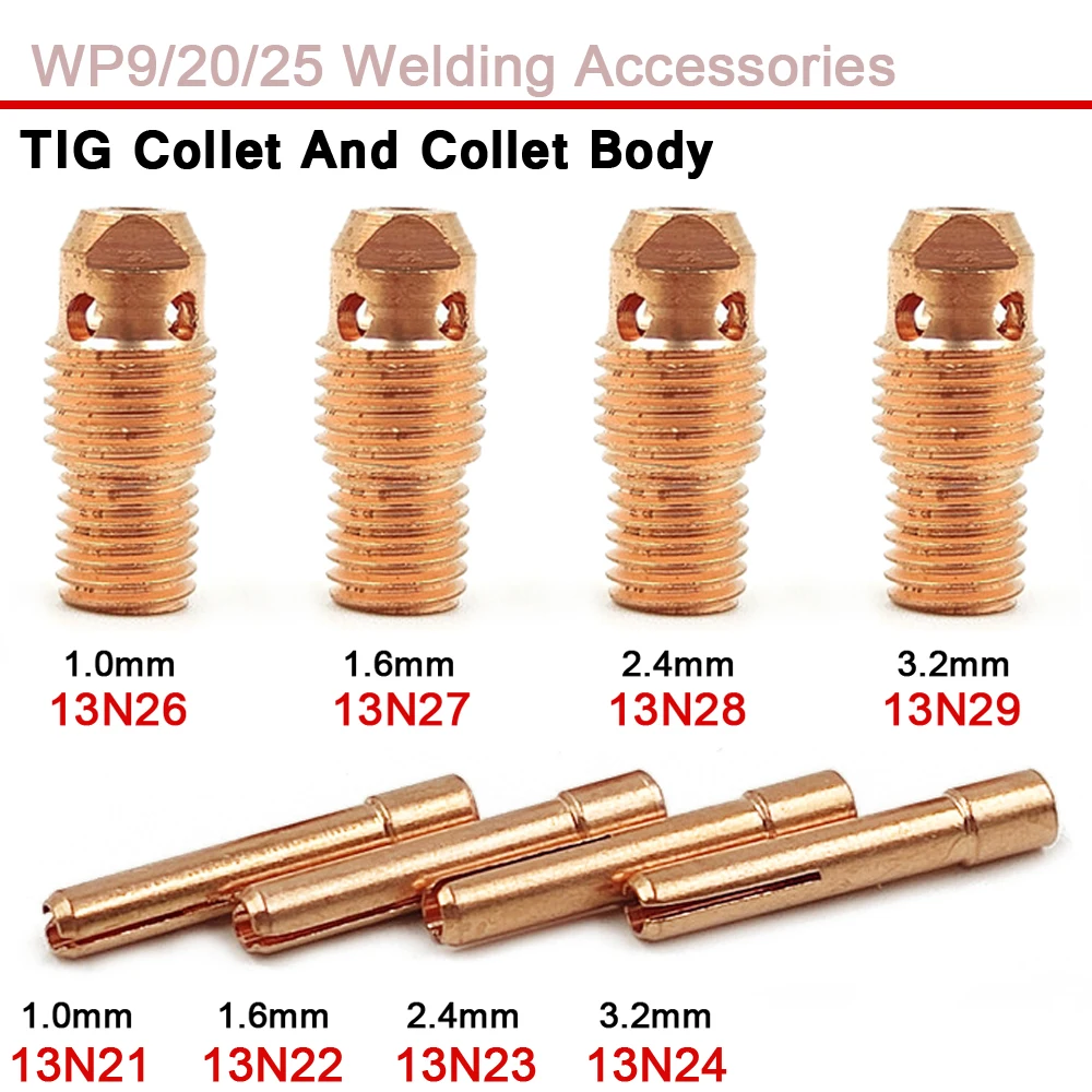 Tig Collet Body Wp9 | Tig Electrodes | Torch | Tungsten Electrode - 1.0 ...