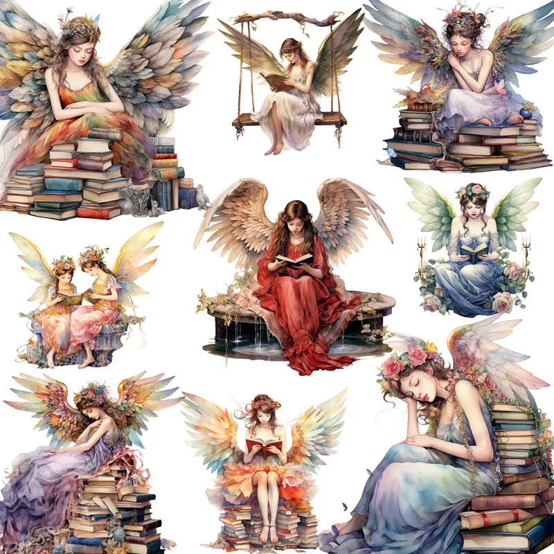 Reading-Angel-Stickers-Crafts-And-Scrapbooking-stickers-kids-toys-book ...