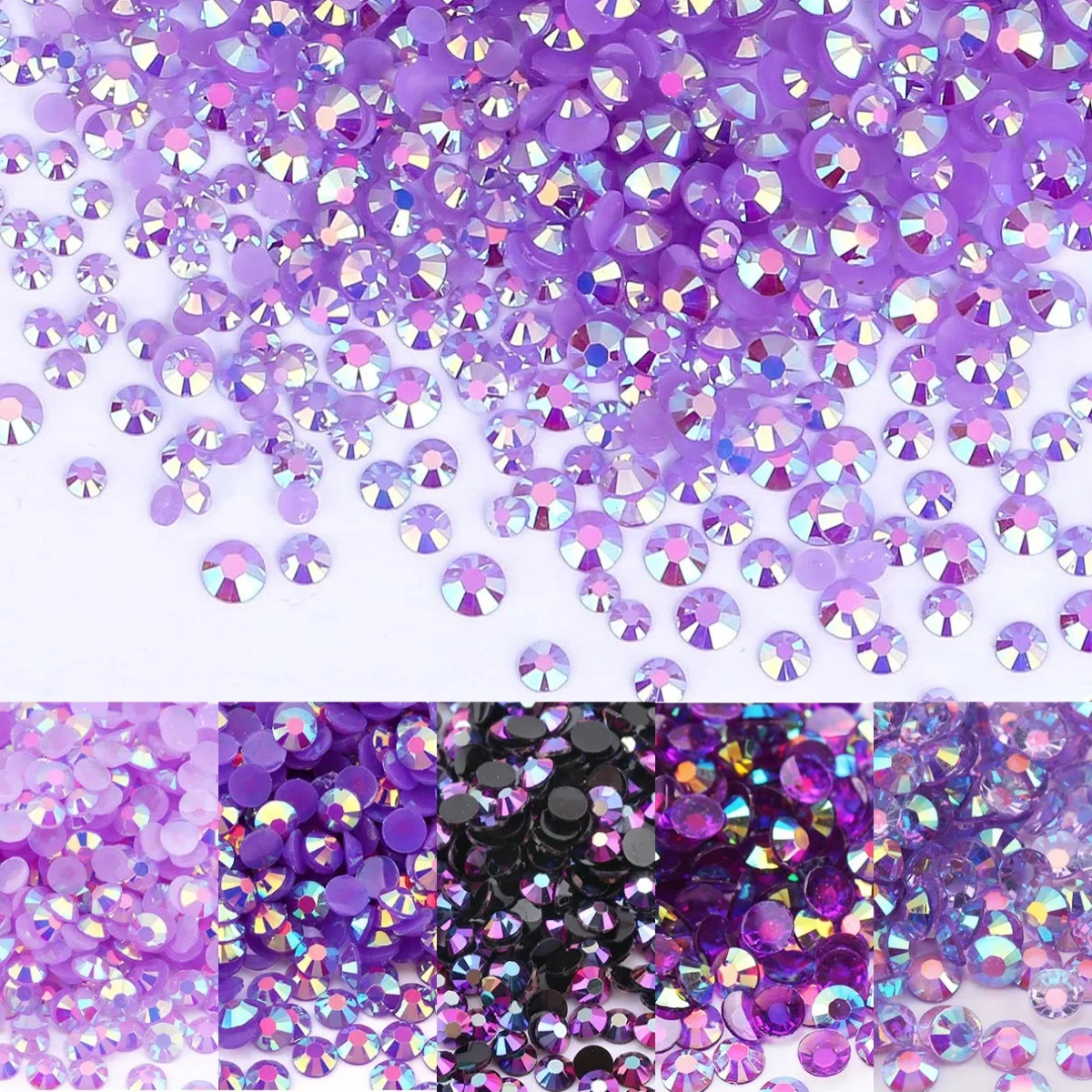 Purple-Amethyst-Series-2-5mm-Wholesale-Resin-Rhinestones-for-Clothing ...