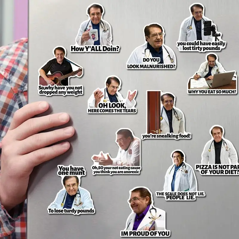 Doctor Fridge Magnet 12PCS Doctor Phrase Magnets Funny Kitchen Fridge ...