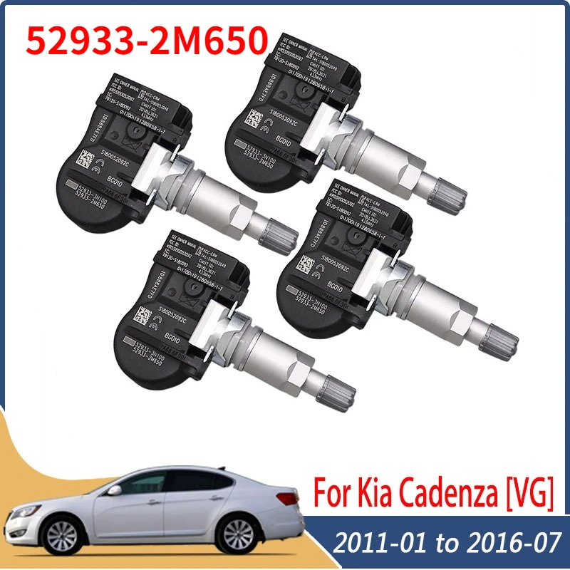 52933-2M650 Car Tire Pressure Sensor 4PCS For 2011-2016 Kia Cadenza [VG ...