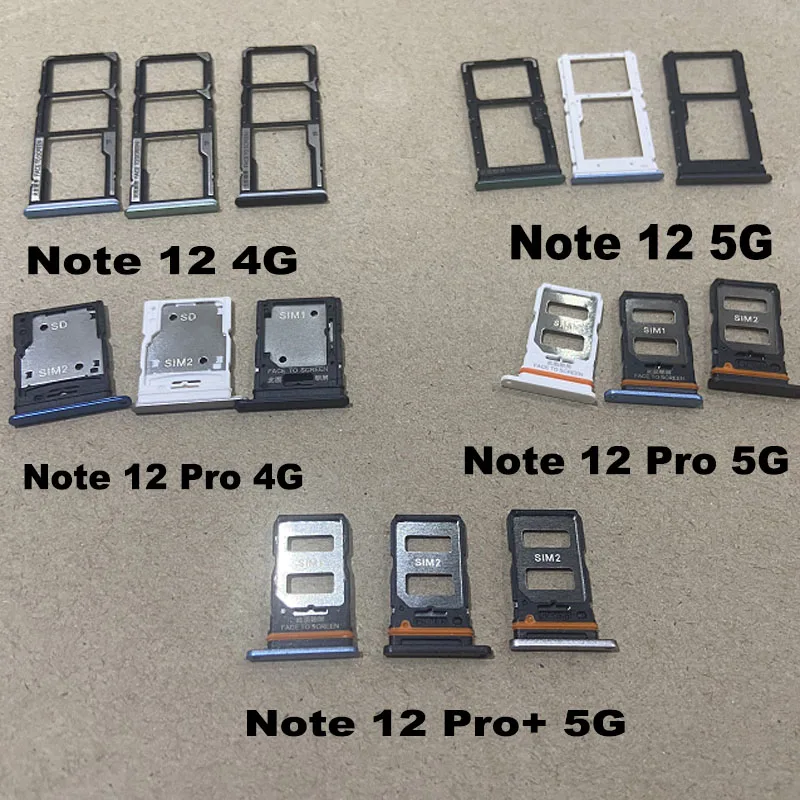 New-For-Xiaomi-Redmi-Note-12-Pro-Plus-4G-5G-Sim-Card-Tray-Slot-Holder ...