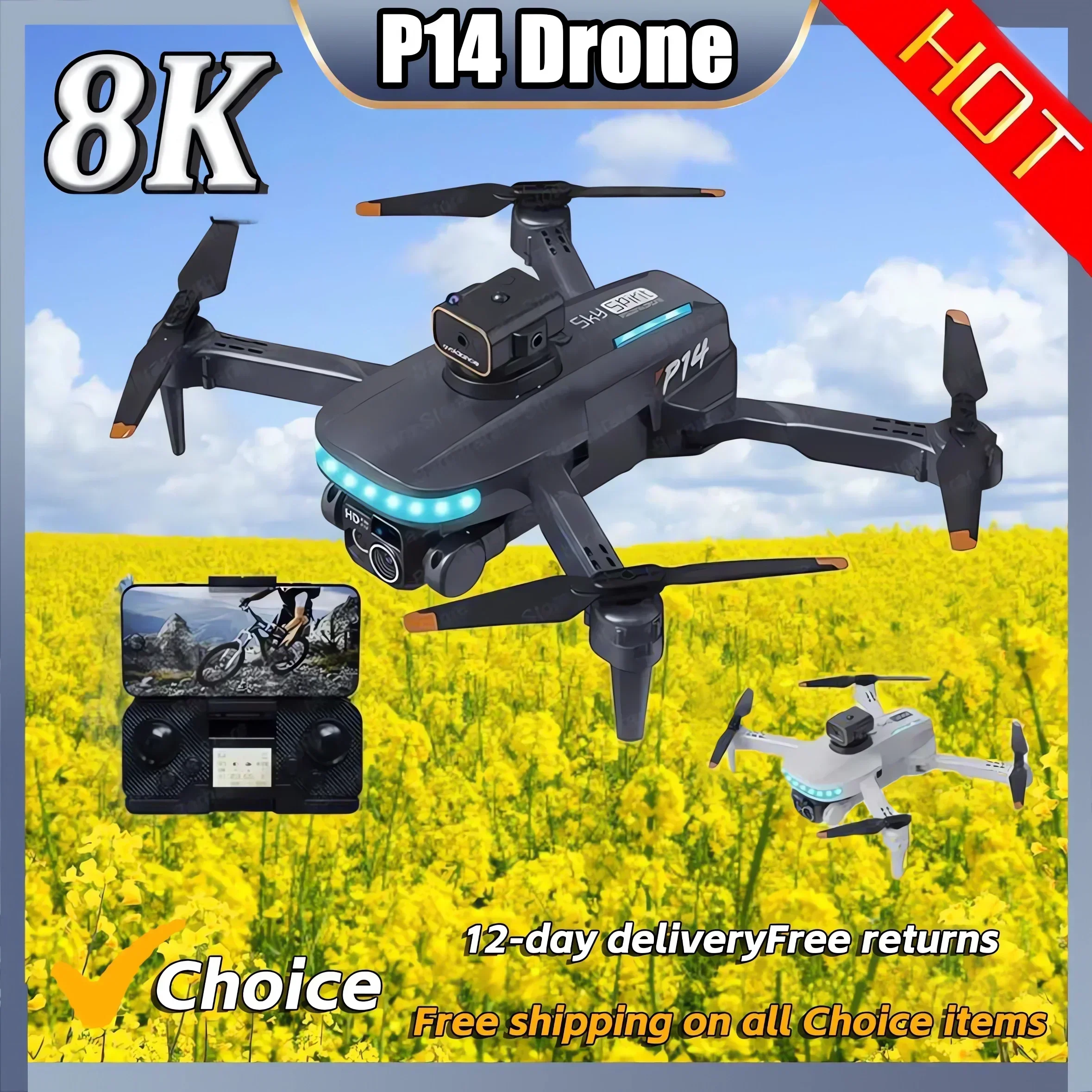 2024-New-P14-Mini-Drone-8k-Professional-8K-Folding-Quadcopter-HD-Camera ...