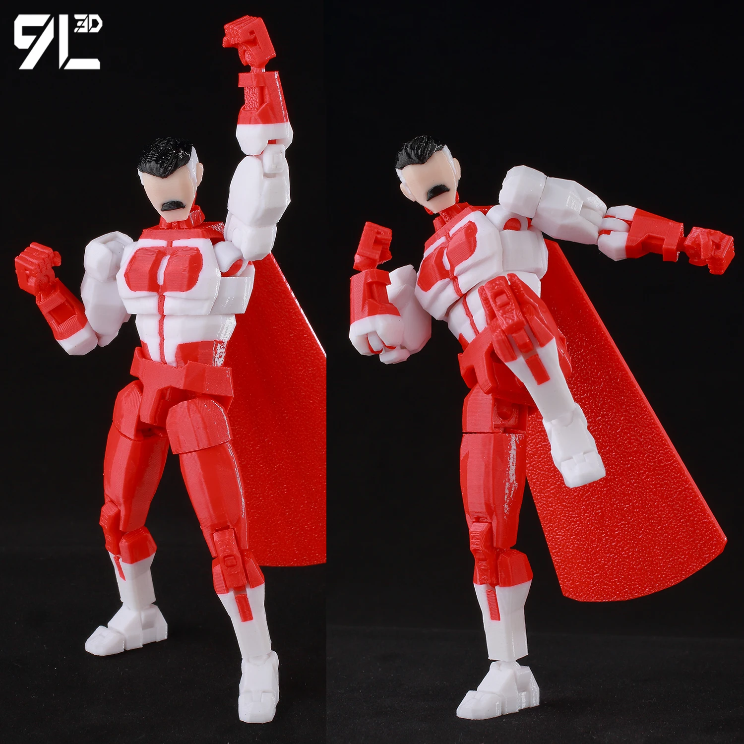 9L3D superhéroes impresos invincible OmniWarrior Anime multiarticulado ...