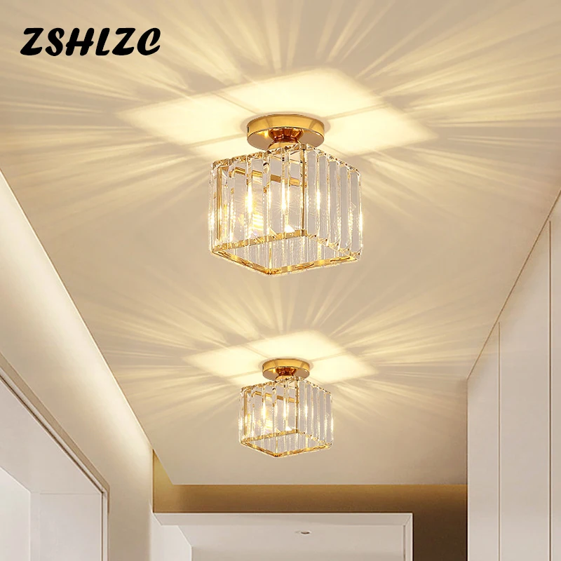 Crystal Led Chandelier Aisle Lights Hallway Corridor Decor Ceiling ...