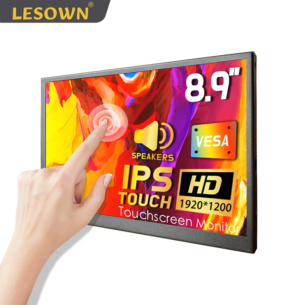 LESOWN-Wide-Small-Touchscreen-Monitor-8-9-inch-IPS-1920x1200-LCD ...