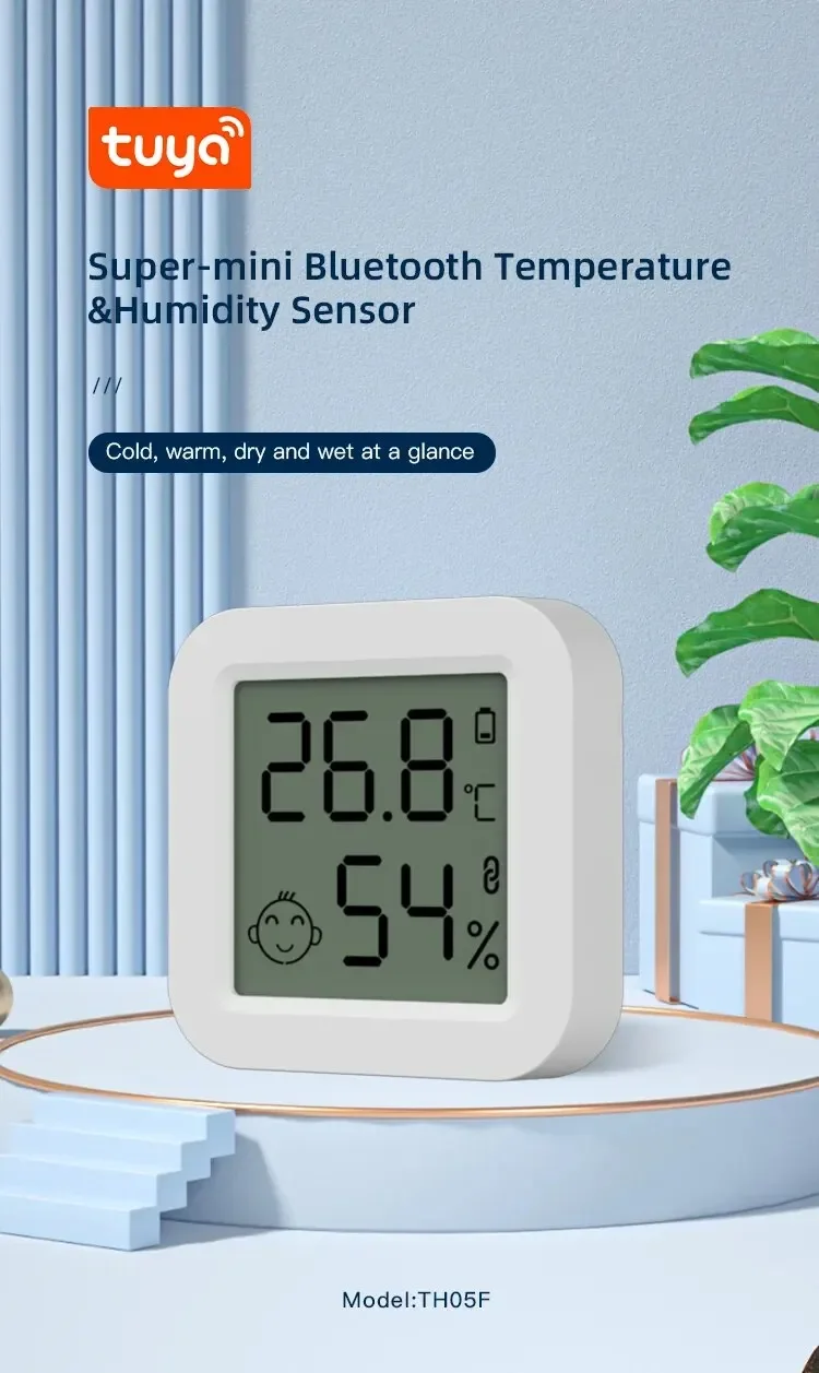 Newest Tuya Bluetooth Temperature Humidity Sensor LCD Thermometer Mini ...