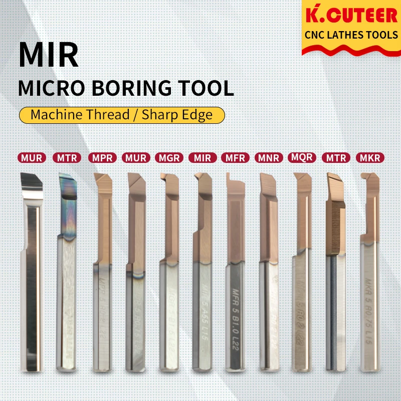 Small Bore Boring Mir Vibration Resistant Carbide Internal Thread Turning Tool Micro Alloy ...