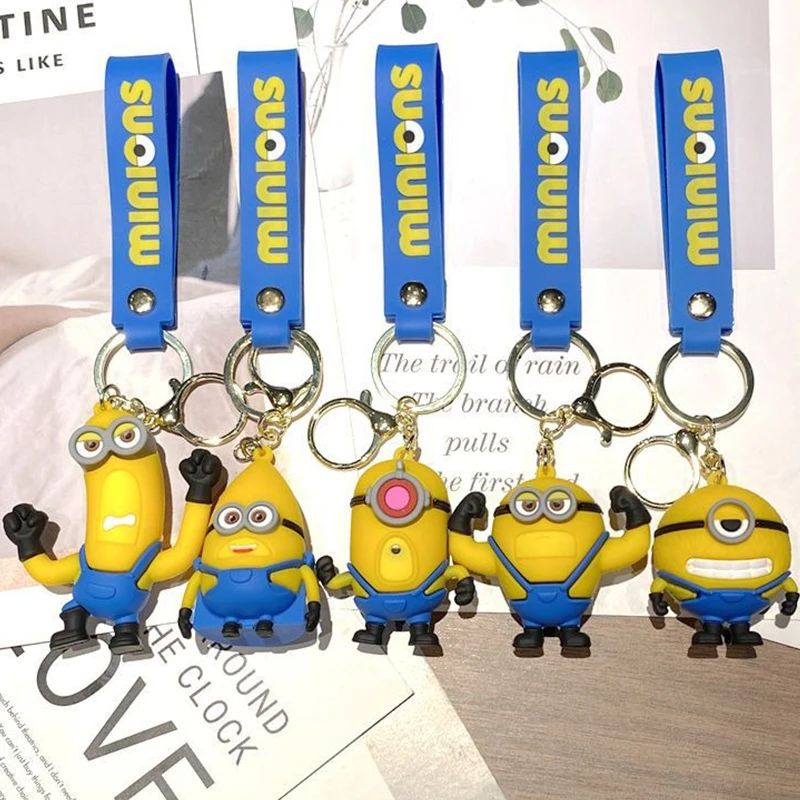 Despicable-Me-Minion-Kawaii-Cartoon-Key-Chain-Animation-Figure-Pendant ...