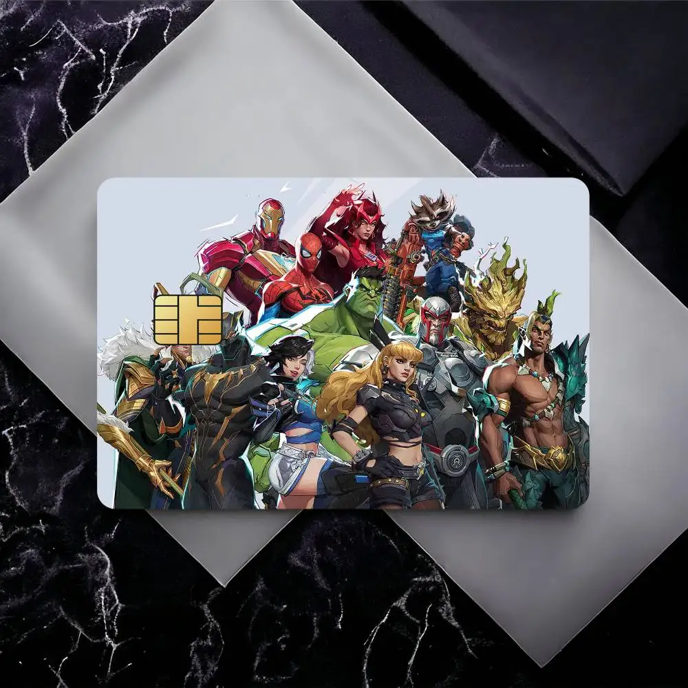Game M-Marvel Cool R-Rivals Poster Bank Credit Cards Bus Pass Stickers ...