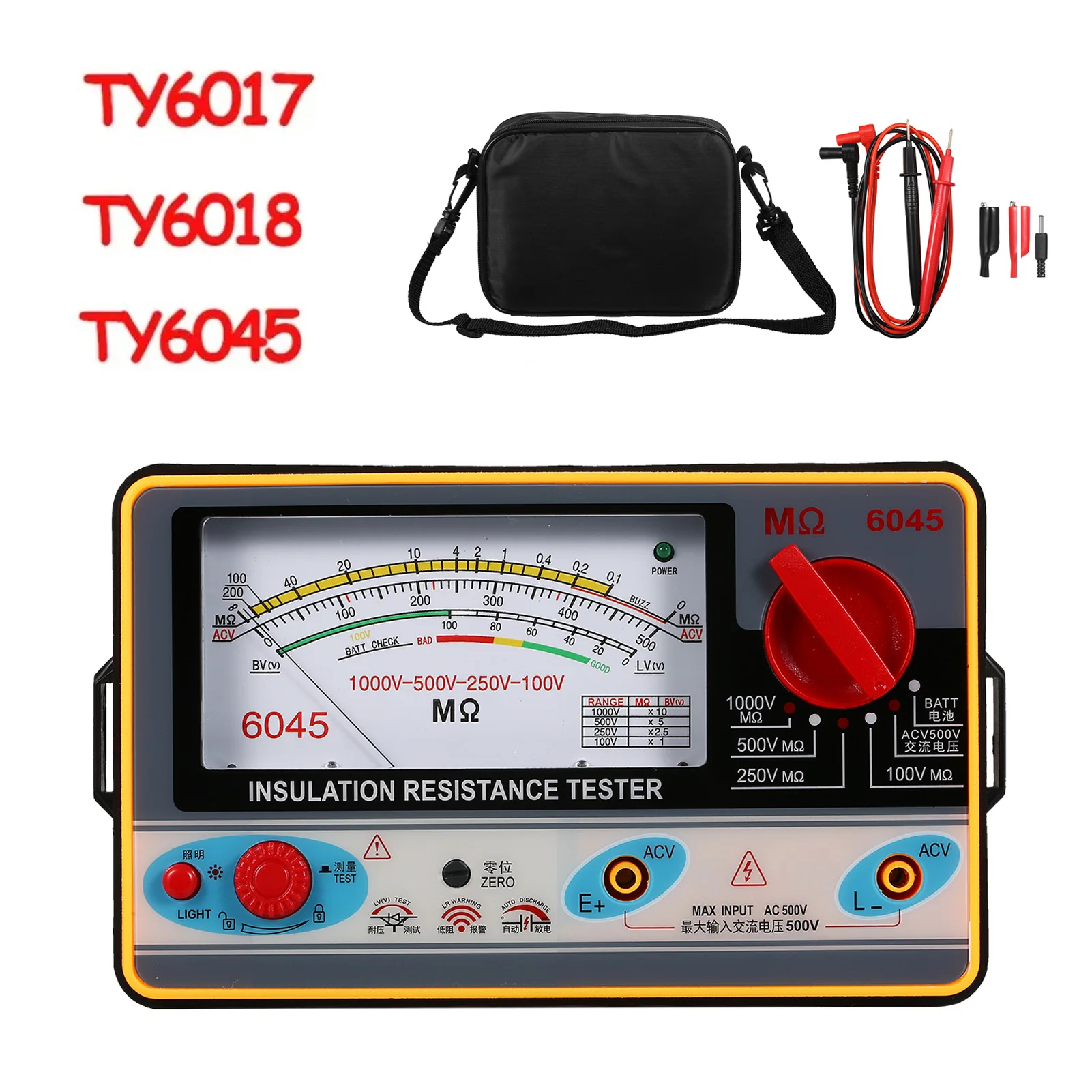 Insulation-Resistance-Meter-Digital-Ohmmeter-Insulation-Tester ...