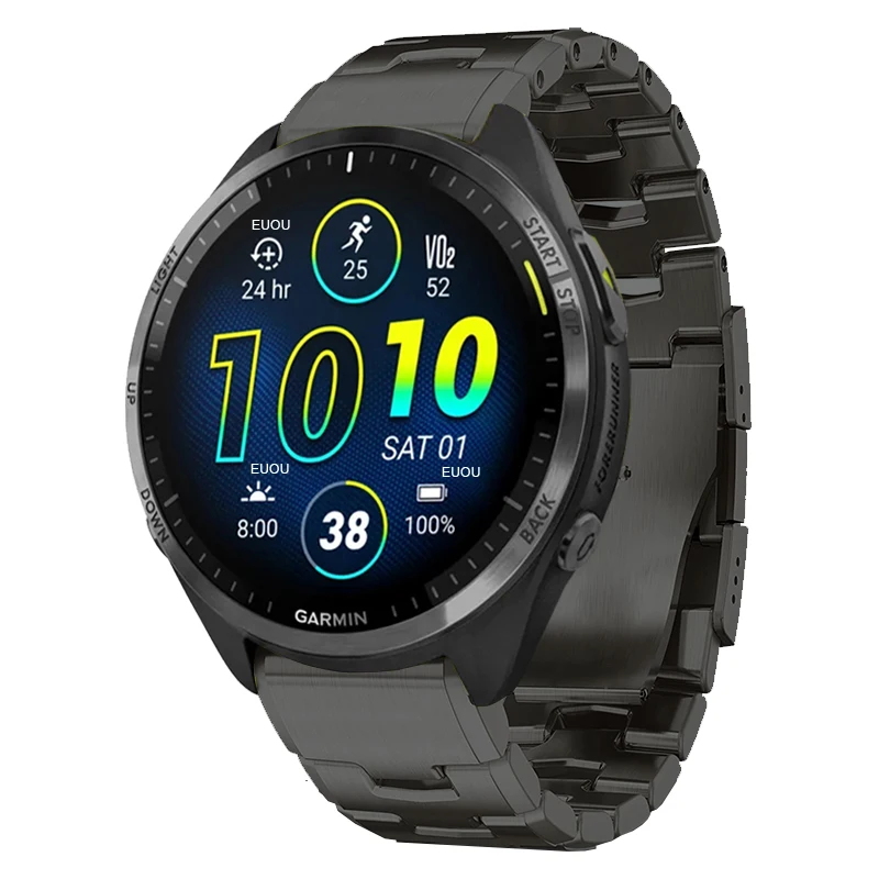 Titanium-Watch-Band-For-Garmin-QuickFit-22mm-Forerunner-965-Epix-Gen-2 ...