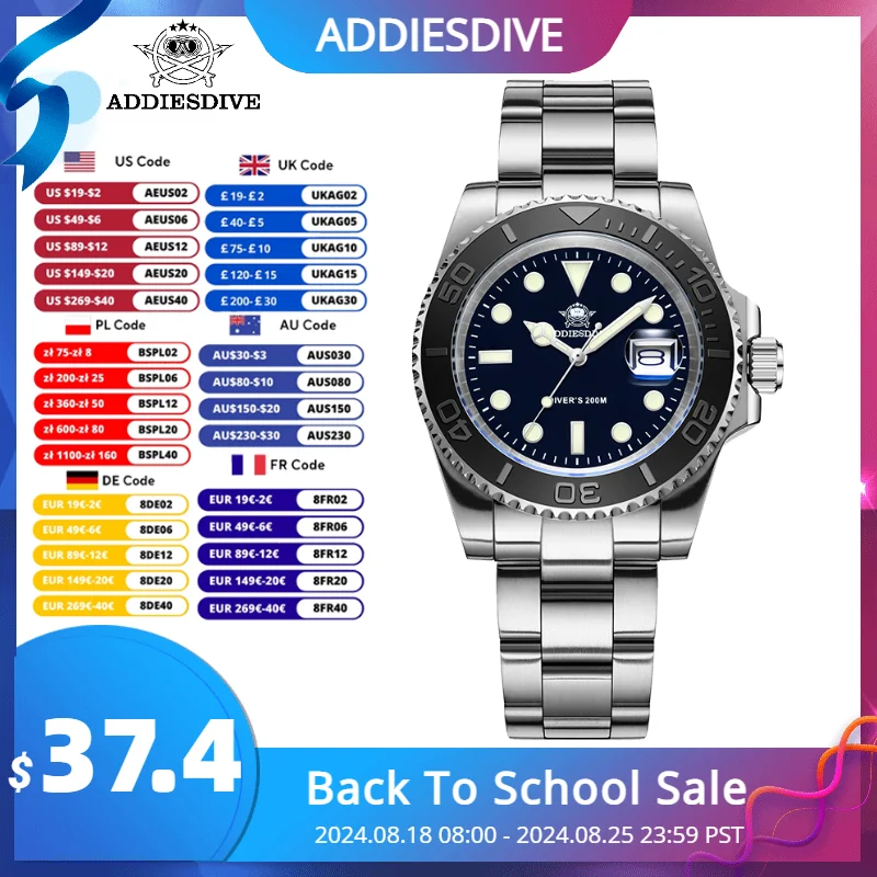 ADDIESDIVE-relojes-de-buceo-para-hombre-de-cuarzo-de-lujo-de-acero ...