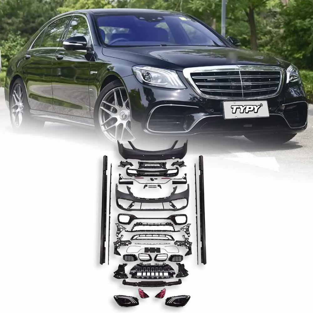 Body-kit-For-Benz-S-Class-W222-2014-2017-Modified-2018-S63-TYPE-Styles ...