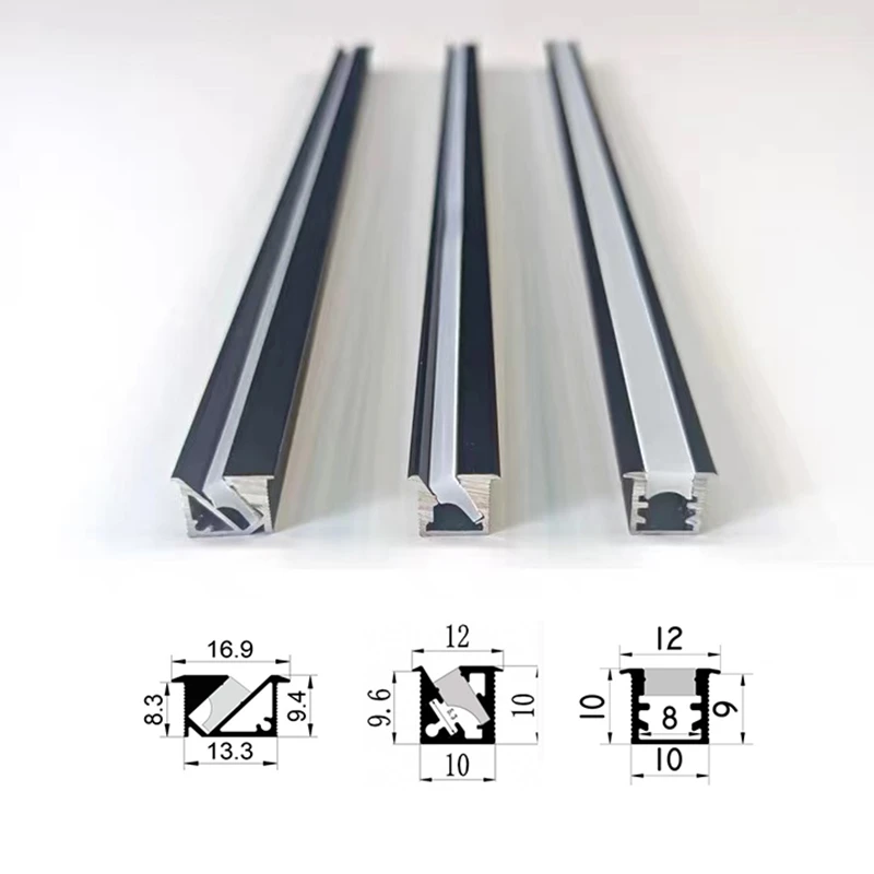 Led Bar Light Recessed Aluminum Profile 45 Degree Invisible Hard Bar ...