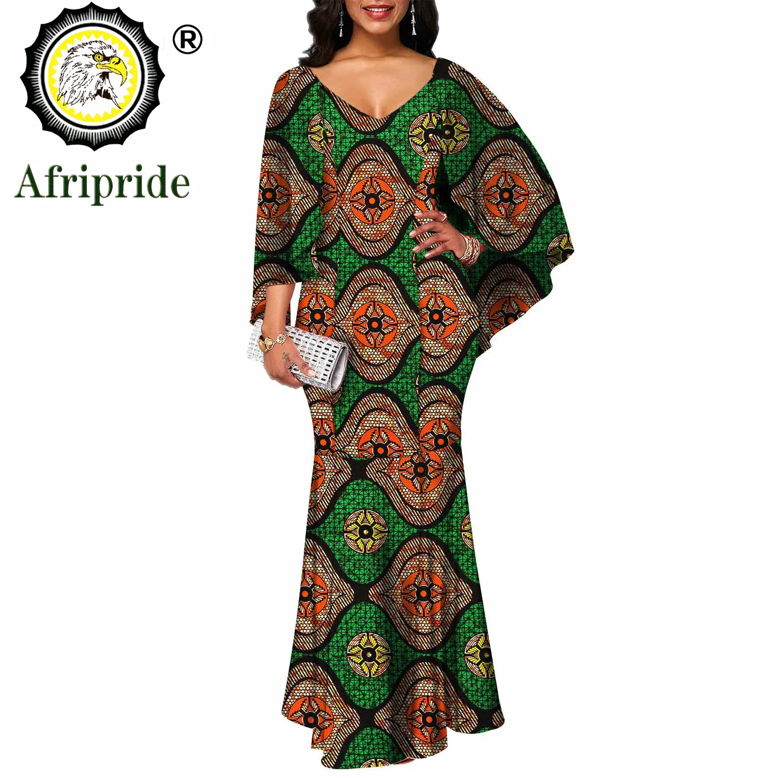 AFRIPRIDE-Robe-Africaine-Maxi-pour-Femme-Tenue-de-Bal-en-Cire-Imprim-e ...