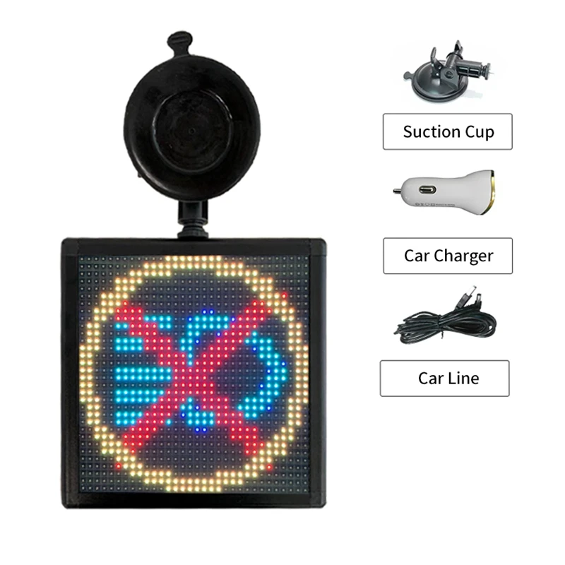 Emotion-Animation-LED-Display-Car-Advertisement-LED-Panel-Car-Rear ...