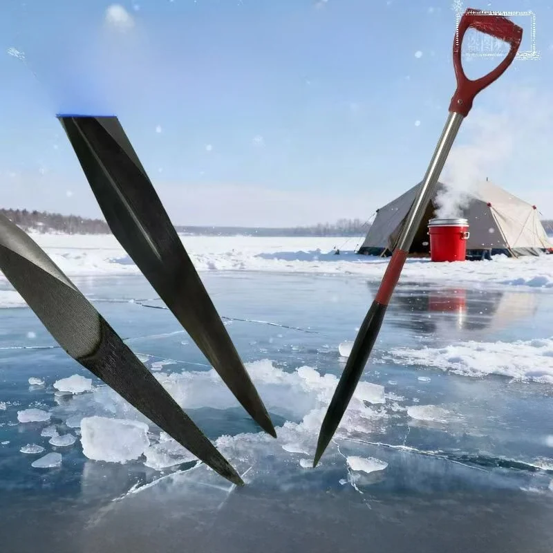 2025 New Triangular Ice Fiing Gear Ice Drill Ice Breaker Tool for ...
