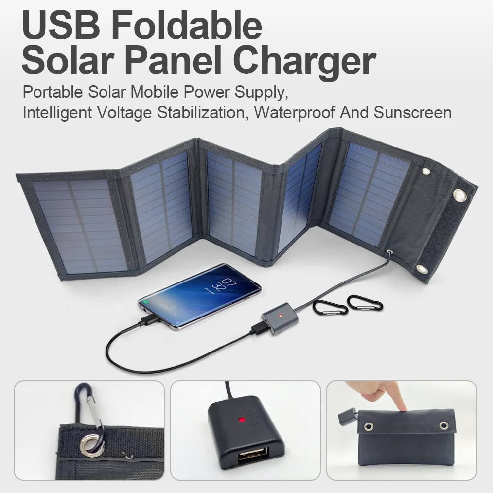 70W-Foldable-Solar-Panel-Solar-Charge-Cell-Bank-5-Folds-Solar-Panel ...