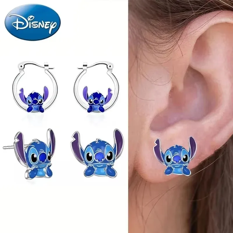 Colgantes-de-oreja-de-Lilo-Stitch-de-dibujos-animados-de-Disney ...