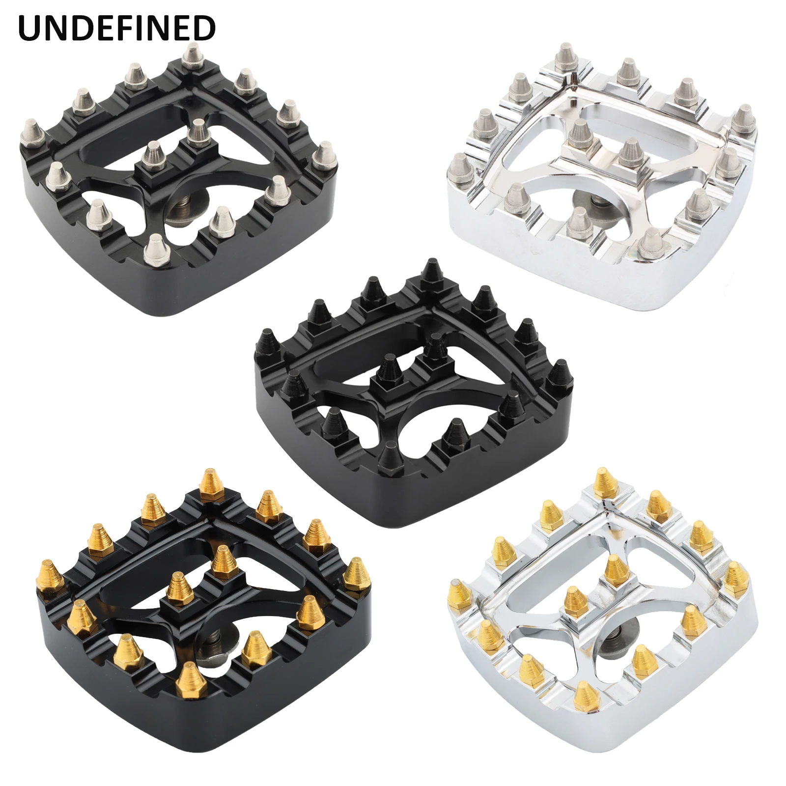 Motorcycle MX Offroad Brake Pedal Pad Cover Aluminum Foot Pegs Step ...