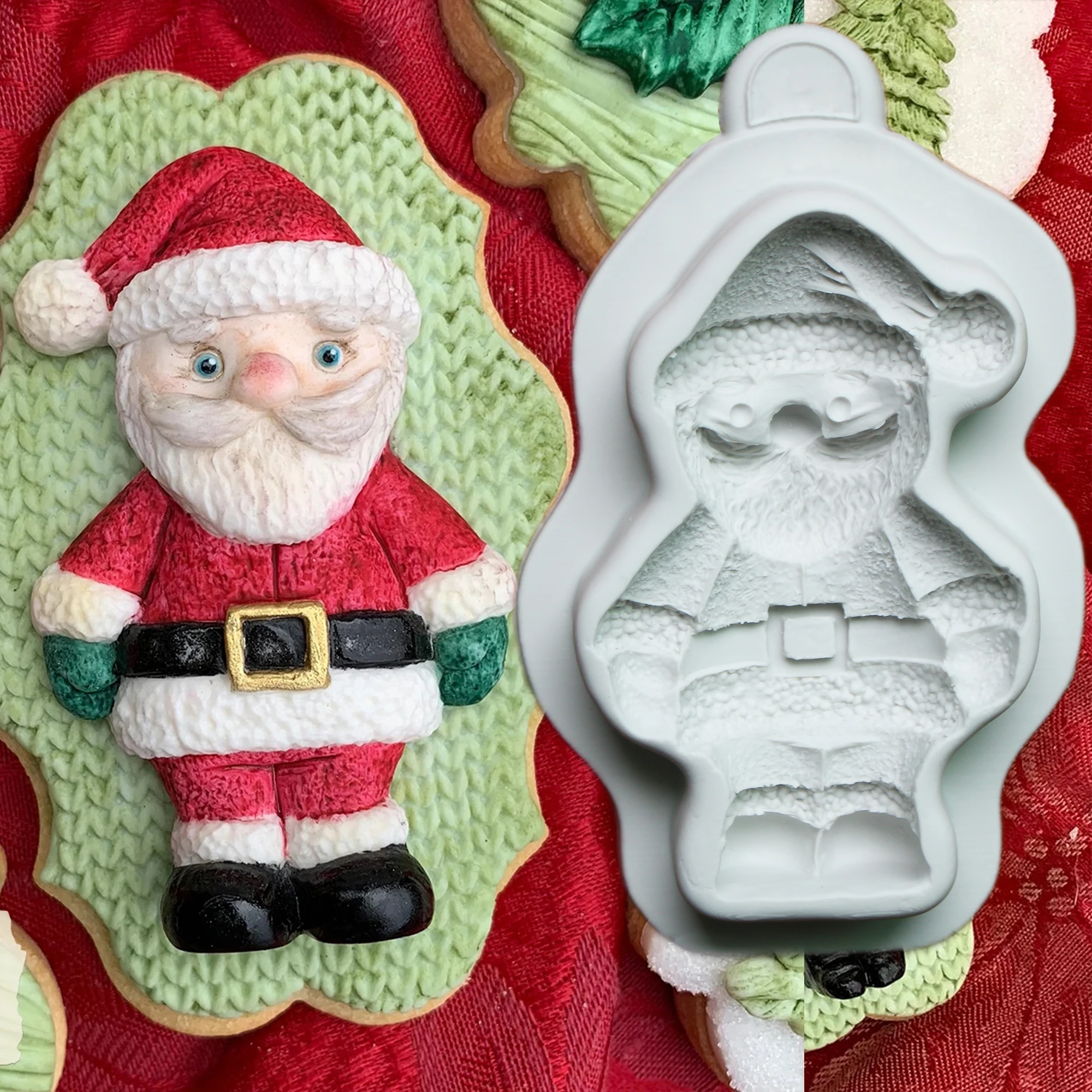 Santa-Claus-Silicone-Mold-Fondant-Craft-Cake-Decorating-Mould ...