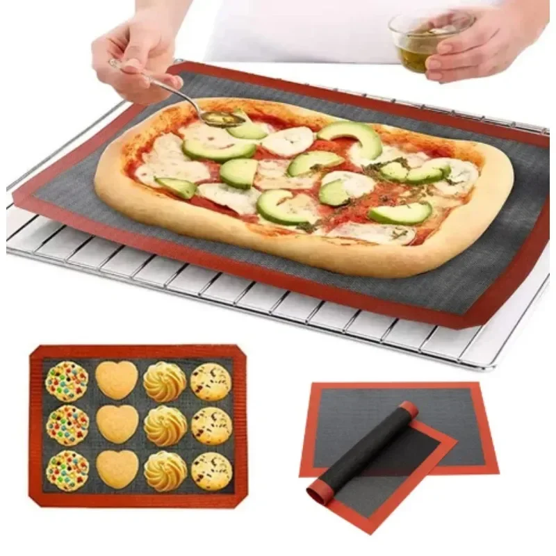 Silicone-Grill-Mat-3-Sizes-Baking-Tray-Breathable-BBQ-Cookie-Bread-Mat ...