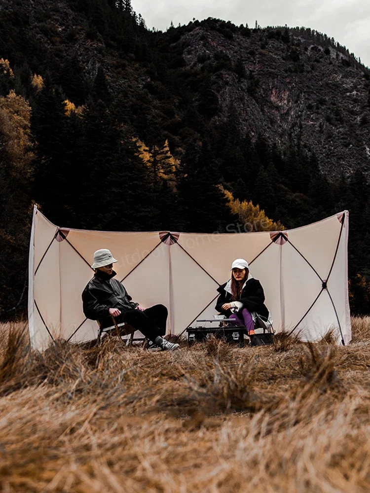 Outdoor-Camping-Windbreak-Awining-Folding-Tarp-Windscreen-Shelter ...