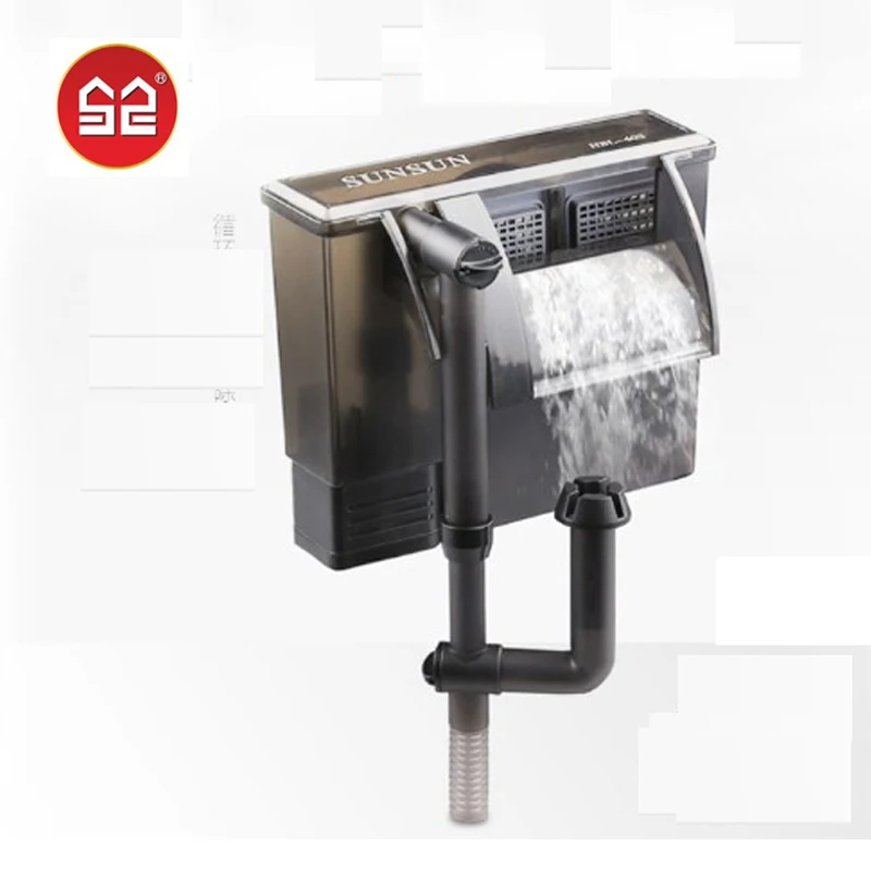 Aquarium fish tank mute HBL wall mounted waterfall filter external fish ...