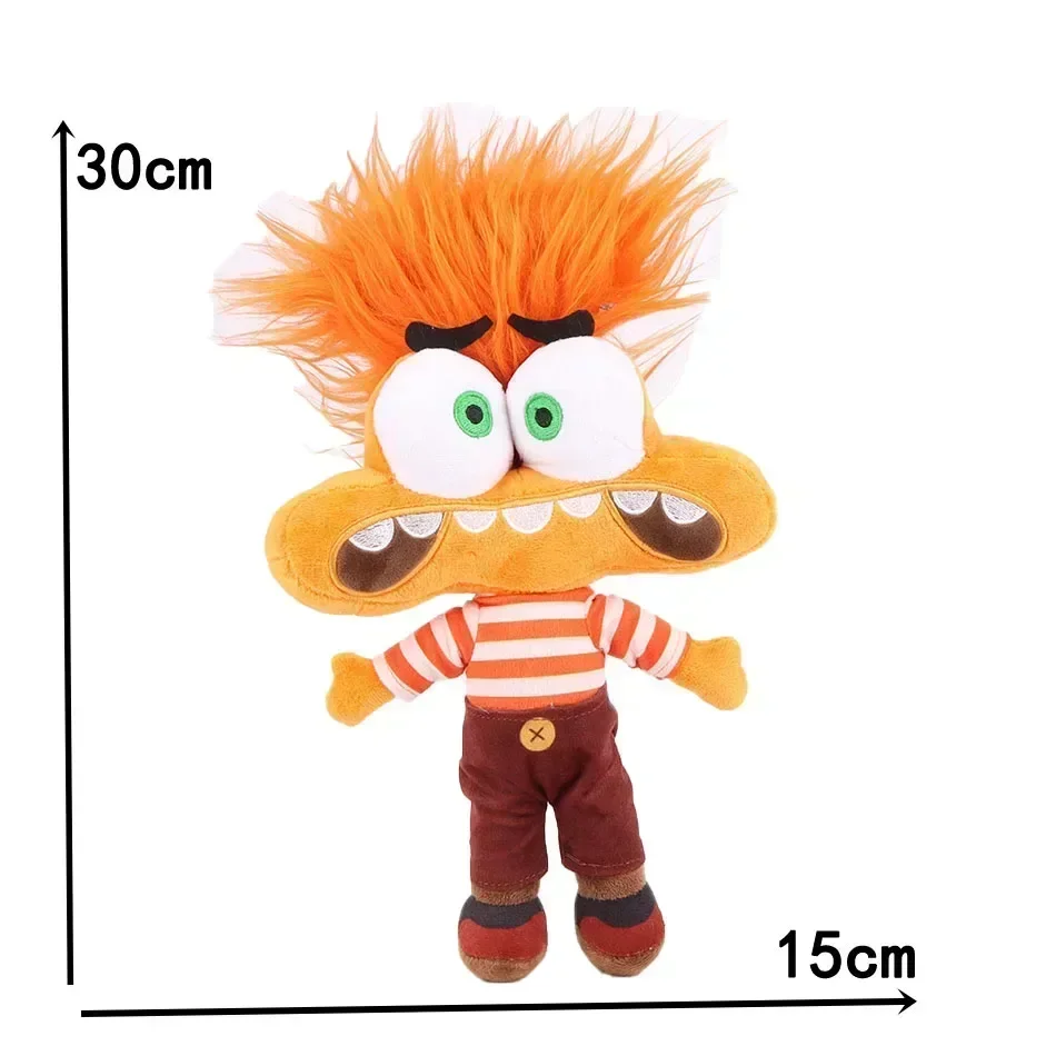 New Inside Out 2 Plush Anxiety Doll Cute Joy Fear Anger Disgust Sadness ...