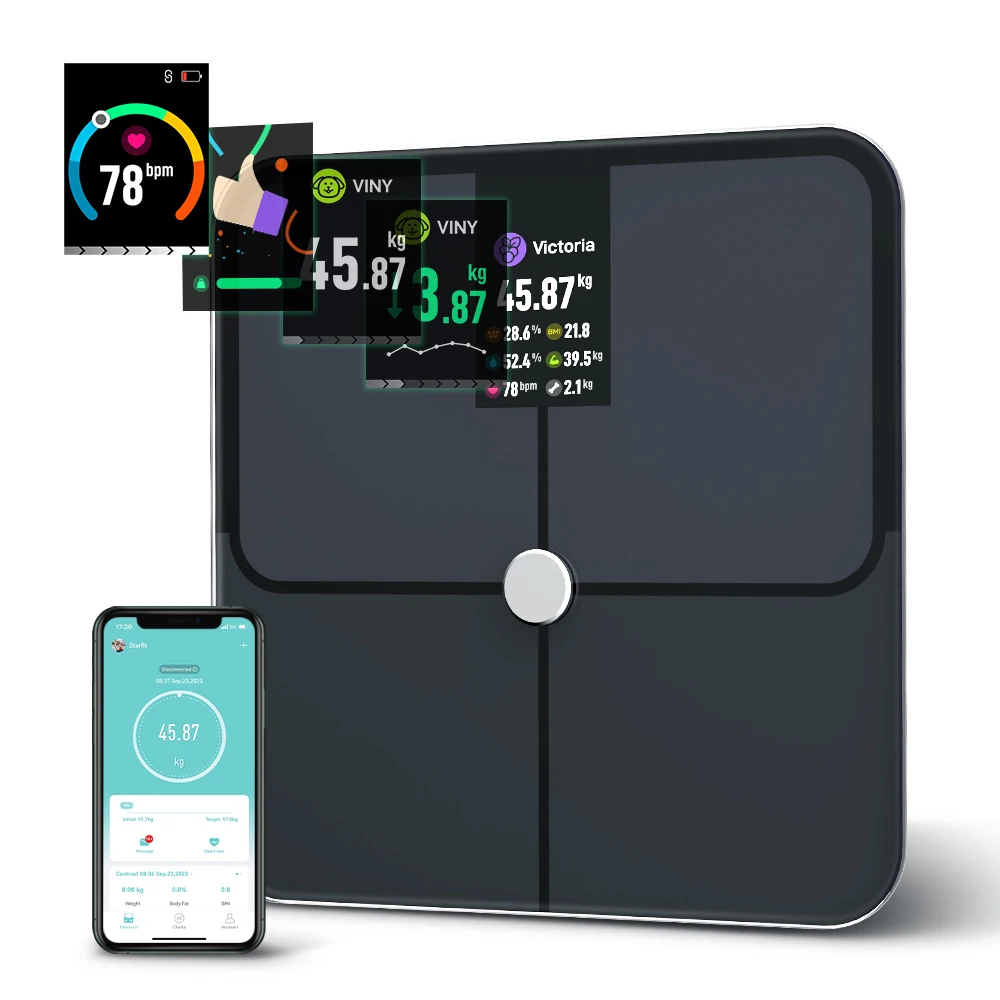 Digital-Body-Fat-Scales-Human-Body-Scale-Smart-TFT-Color-Screen-Heart ...