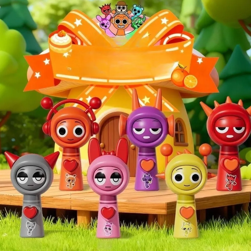 Hot 1/6pcs Mini Sprunki Action Figure Face-changing Toy Movie Sprunki ...