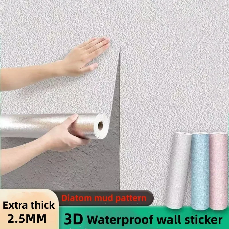 3D-Wallpaper-Self-adhesive-Waterproof-Wall-Sticker-Sound-Insulation ...