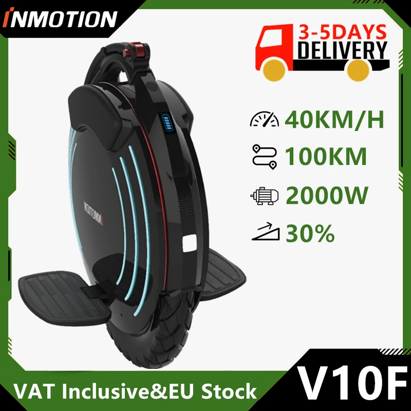 EU-STOCK-Original-Inmotion-V10F-Electric-Unicycle-2000W-Motor-40KM-H ...
