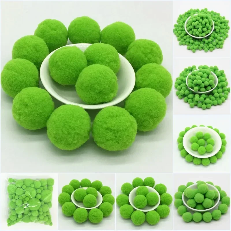 Pompones-verdes-frutales-de-8-10-15-20-25-30mm-Bola-de-felpa-para ...