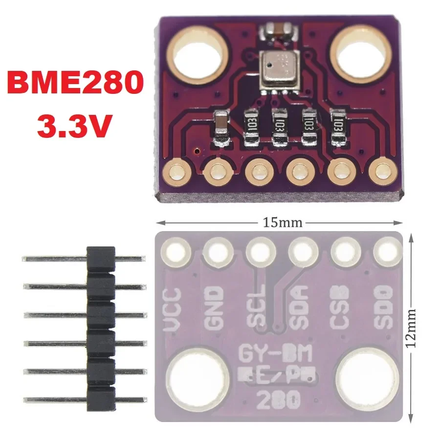 GY-BME280-3-3V-5V-BMP280-Digital-Sensor-Temperature-Barometric-Air-High-Precision-Atmospheric ...