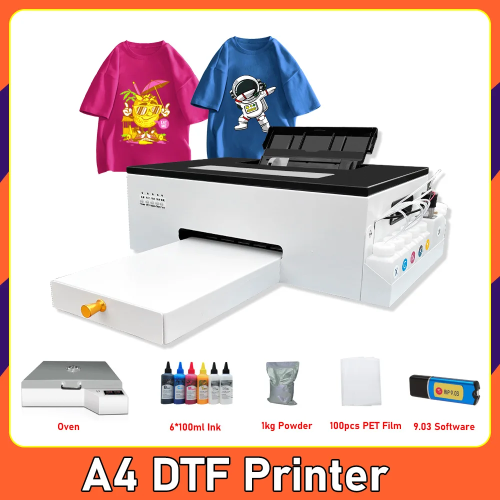 Impresora A4 DTF para Epson L805, paquete de impresora DTF, película PET de transferencia ...