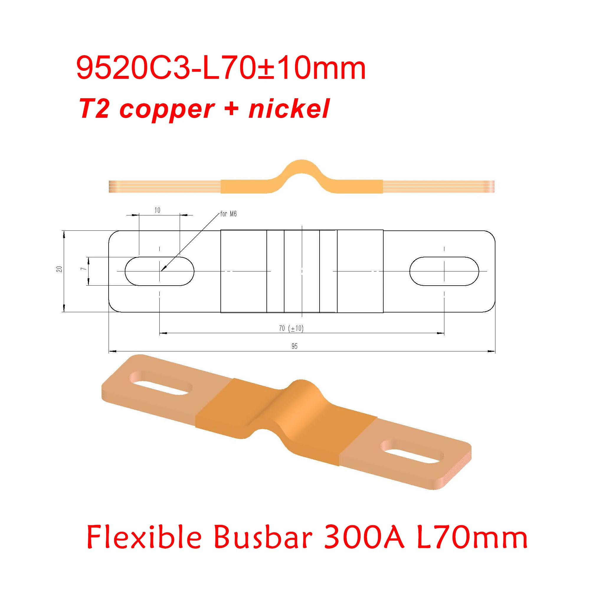 Busbar-Flexible-300A-M6-for-DIY-Different-Sizes-48V-24V-12V-3-2V ...